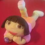 Fondant "inspired Dora The Explorer" Cake Topper Set (set Of 6) on Luulla