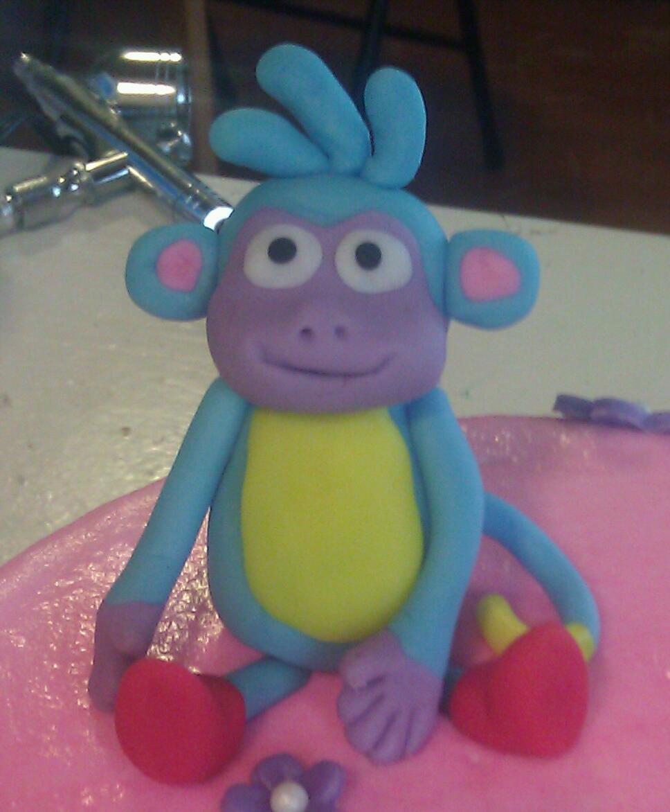 Fondant "inspired Dora The Explorer" Cake Topper Set (set Of 6) on Luulla